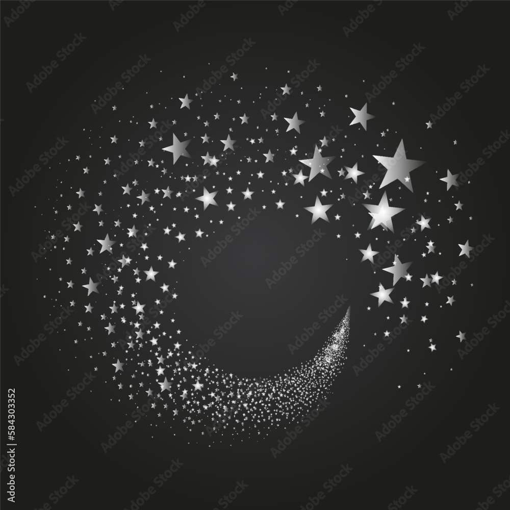 realistic silver stars background Stock Vector | Adobe Stock