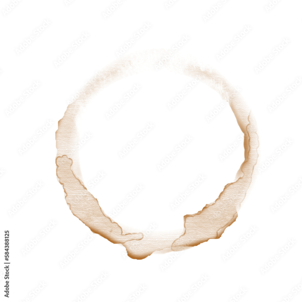 Coffee stains isolated on a transparent background. Royalty high ...