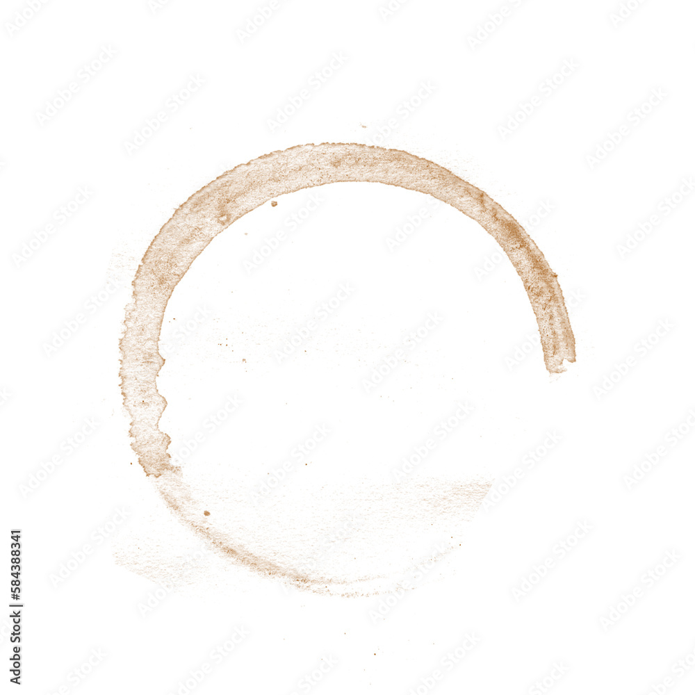 Coffee stains isolated on a transparent background. Royalty high ...