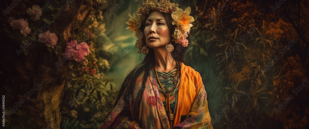 Shaman, goddess of Earth and Motherhood, deep connection to nature and ...