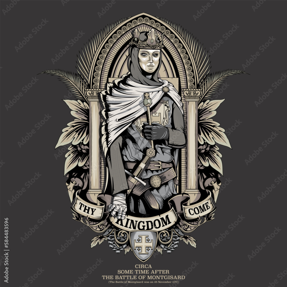 King Baldwin IV of Jerusalem. known as the young leper king in crusade ...