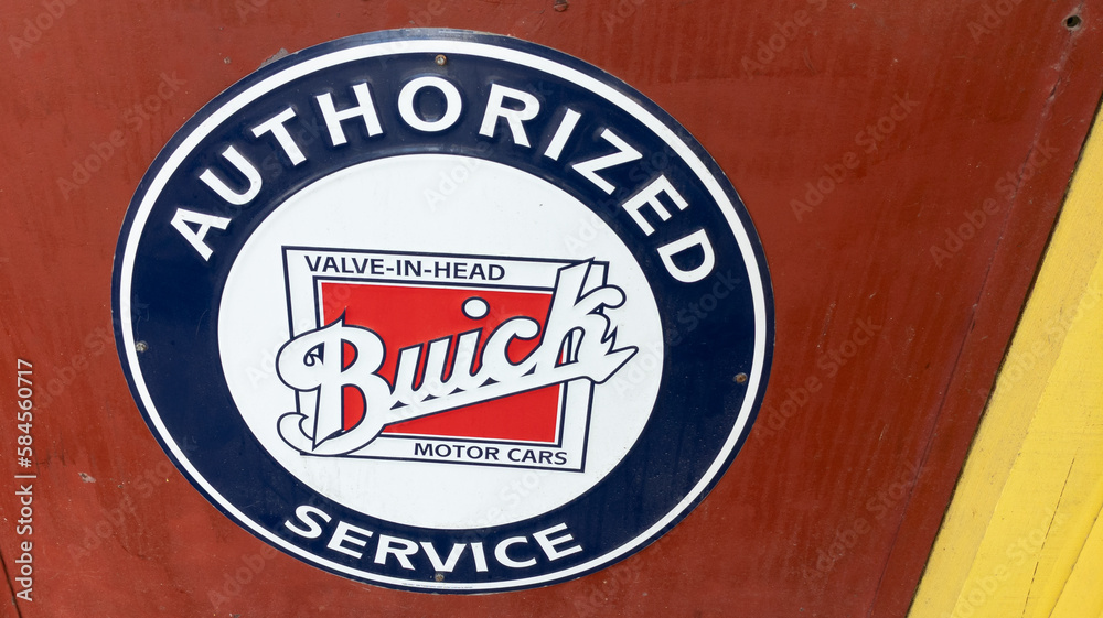 Buick authorized service dealer logo text and brand sign us car valve ...