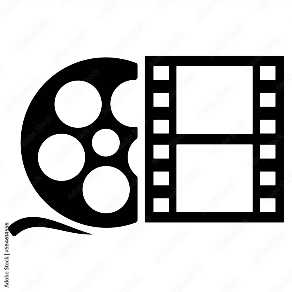 Cinematography Cinema and Movie vector illustration.Film strip ...