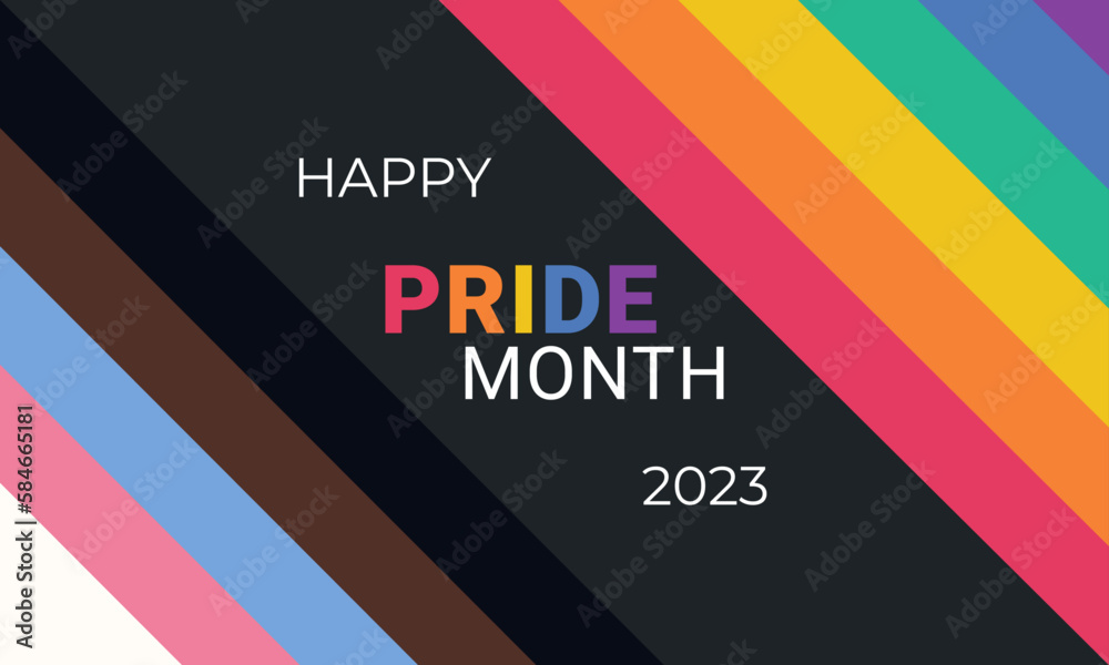 Pride Gradient background with 2022 LGBTQ Pride Flag Colours. Vector ...