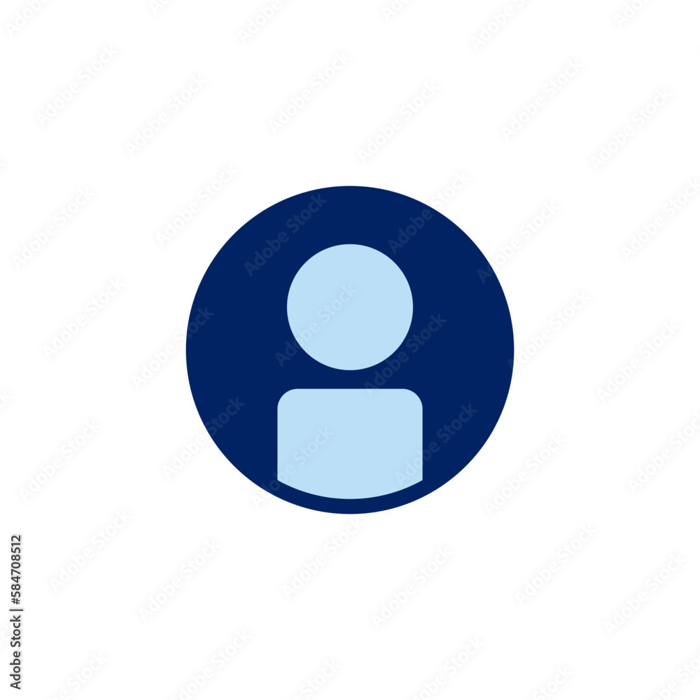 vector icon concept of round shaped user avatar account for social ...