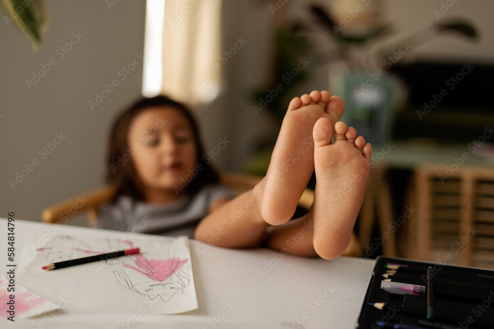 little girl feet Stock Photo | Adobe Stock