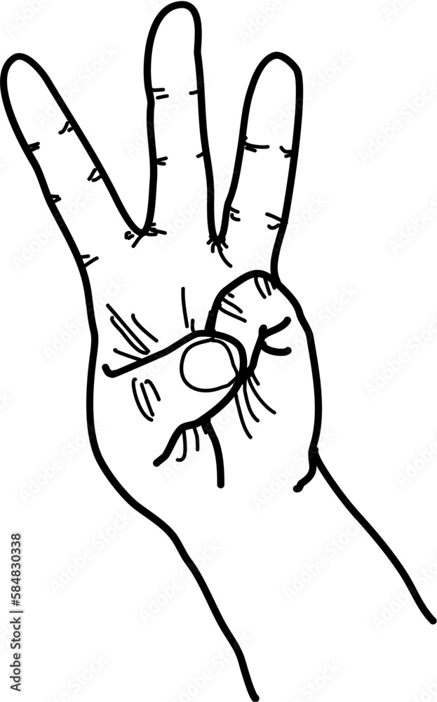 lingua italiana segni Italy sign language alphabet in vector LIS ...