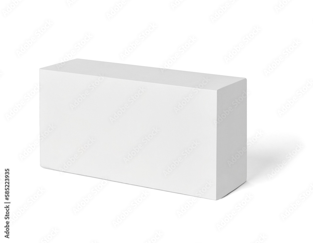 white box package mock up template product background design container ...