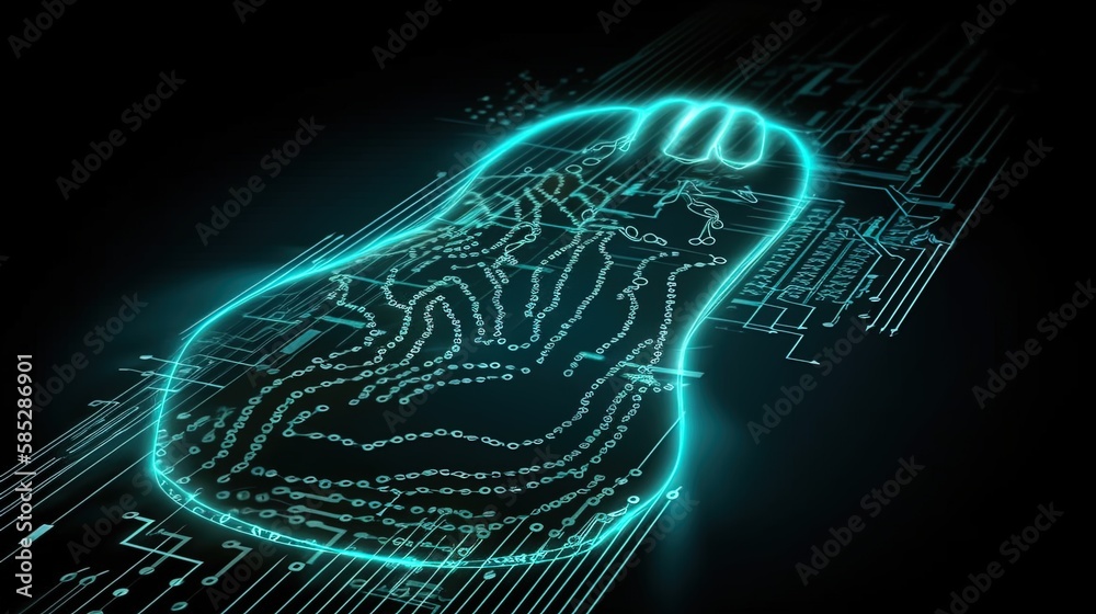 Cyber security: Digital Footprint in the Ground Concept Art in 8K ...