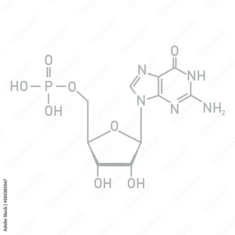 Chemical structure of DNA nucleotide. Three parts of a nucleotide ...
