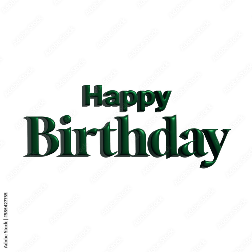 Happy Birthday Letter Template Stock Vector | Adobe Stock