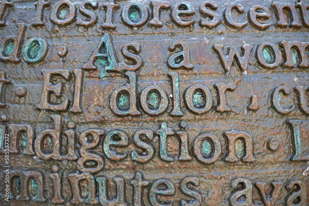 Fondo con textura de letras 1 Stock Photo | Adobe Stock