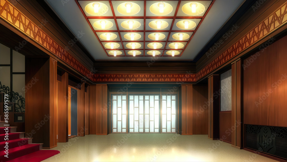 Anime background landscape wallpaper old village, old city, old street ...