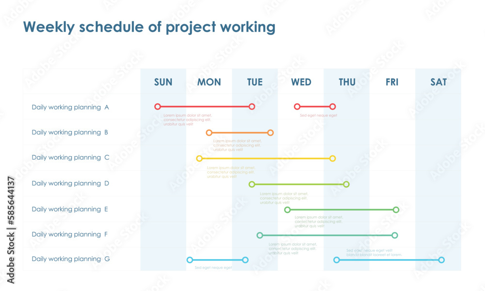 timeline weekly schedule roadmap project diagram Infographic template ...