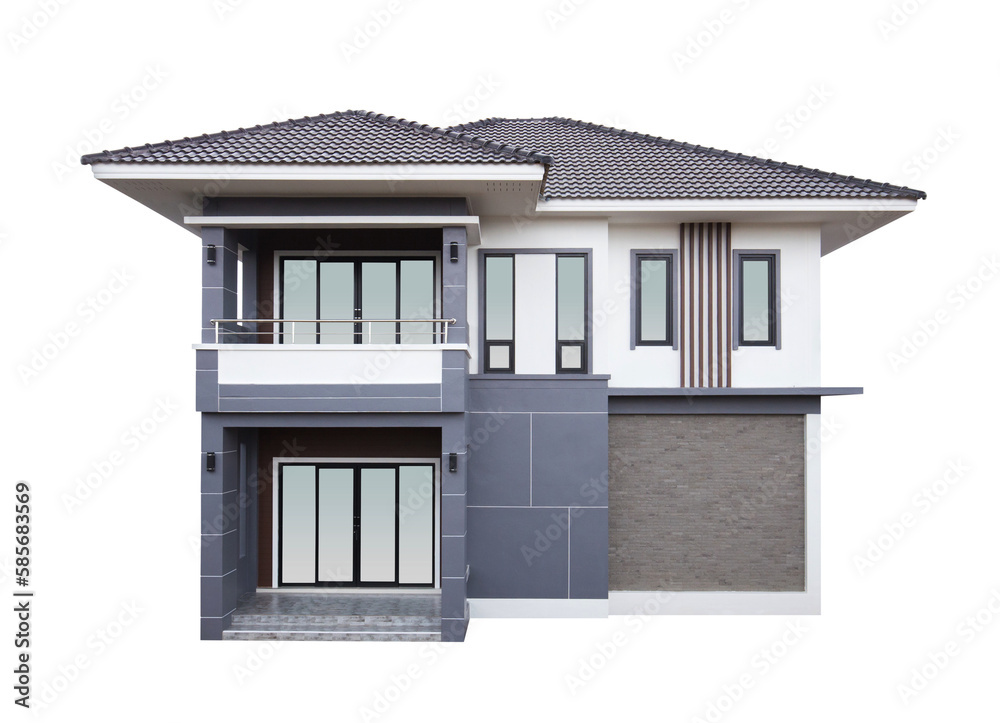 house modern contemporary style on transparent background png file ...