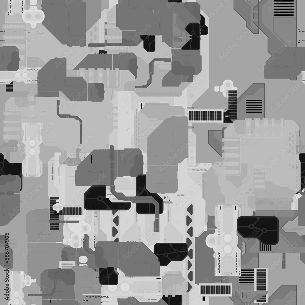 SCIFI displacement map for 3d texture Stock Illustration | Adobe Stock