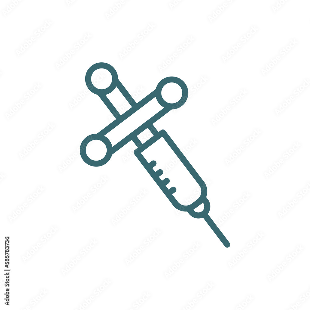 anesthesia icon. Thin line anesthesia icon from medical collection ...