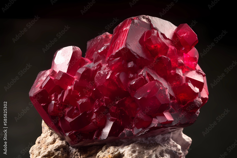 Ruby - Found in Myanmar, Sri Lanka, Thailand - Red variety of corundum ...