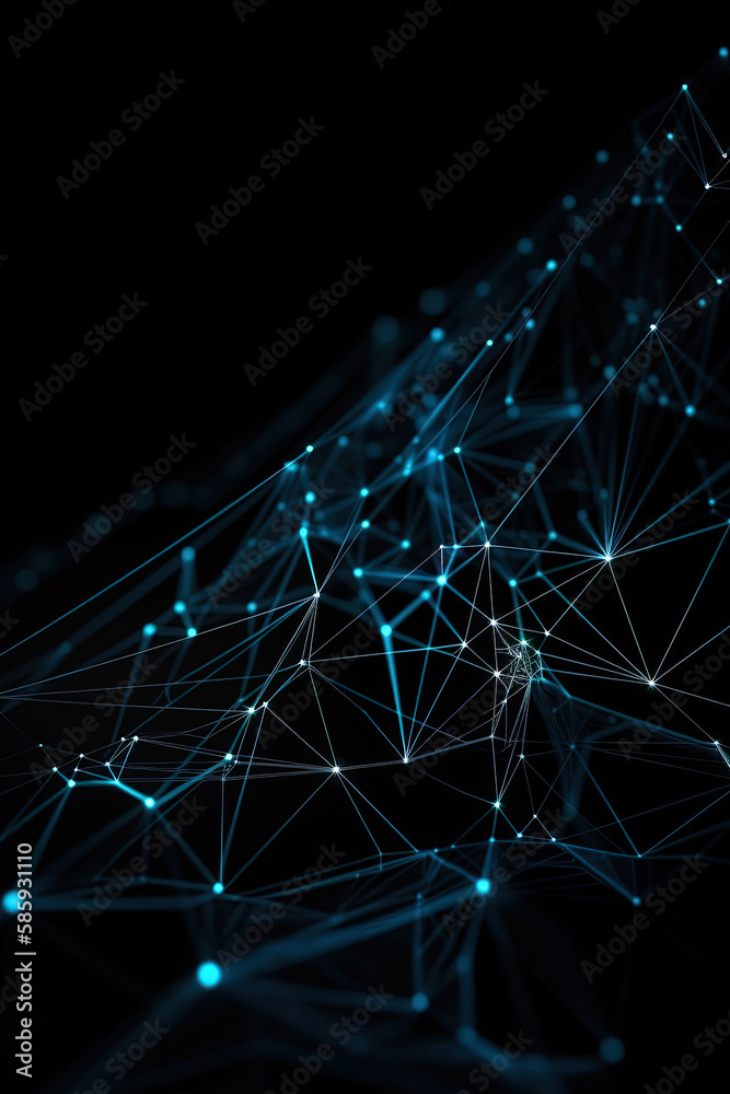 Abstract digital network connection background. Big data background ...