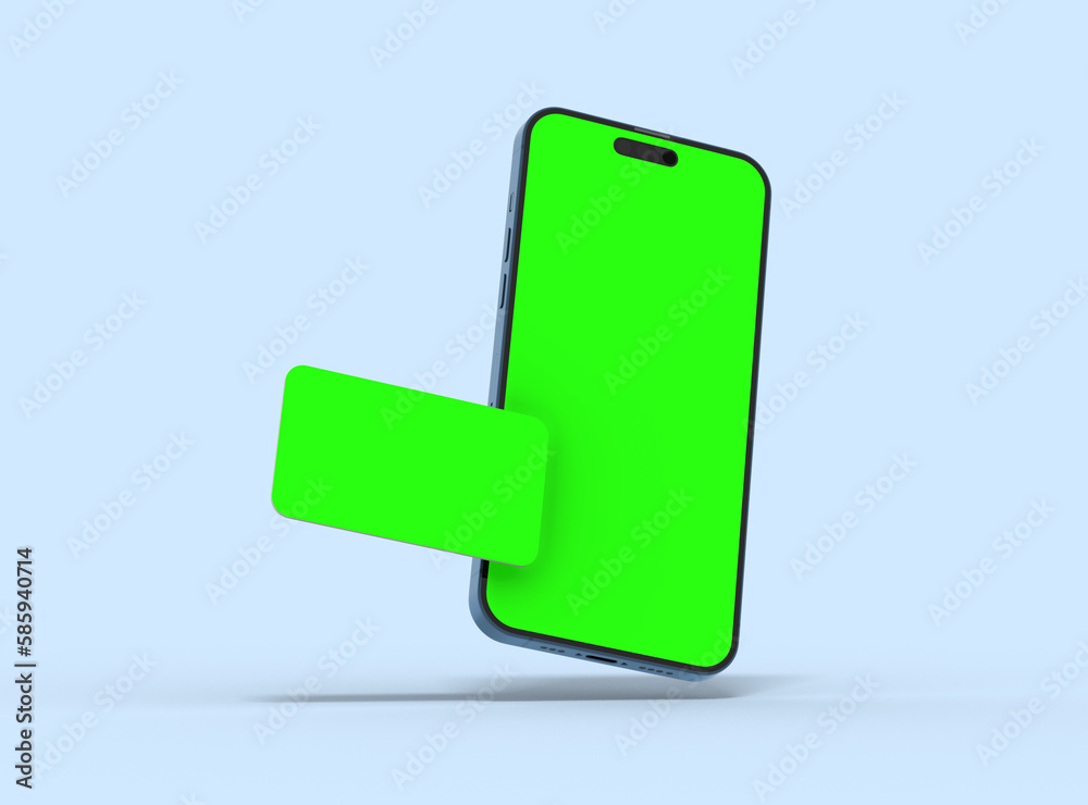 Phone 14 pro isometric design of mobile app Screens with separated pop ...