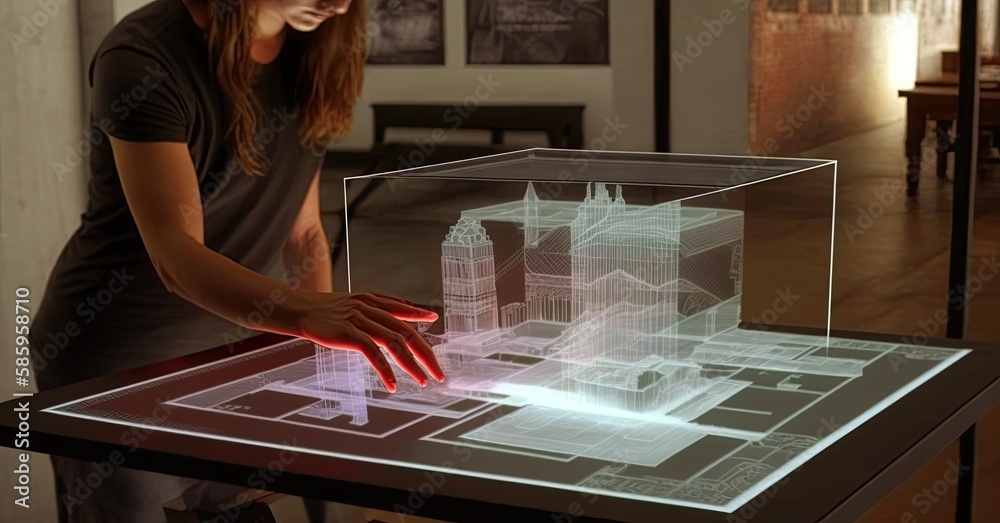 3D Touch Hologram Displays for architecture and design to showcase ...