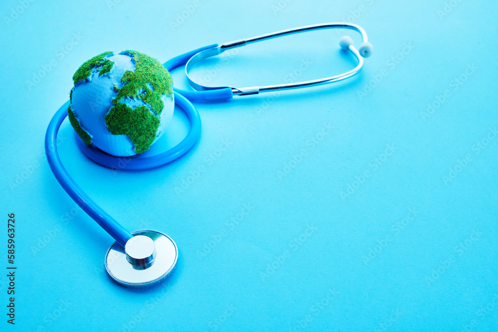 World Health Day. Global Health Awareness Concept. Globe and ...