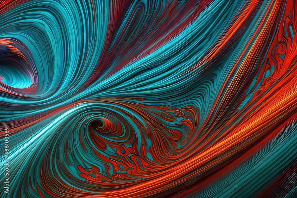 Howling color Vortex of Intricate and Wild Swirls: Stunning High ...