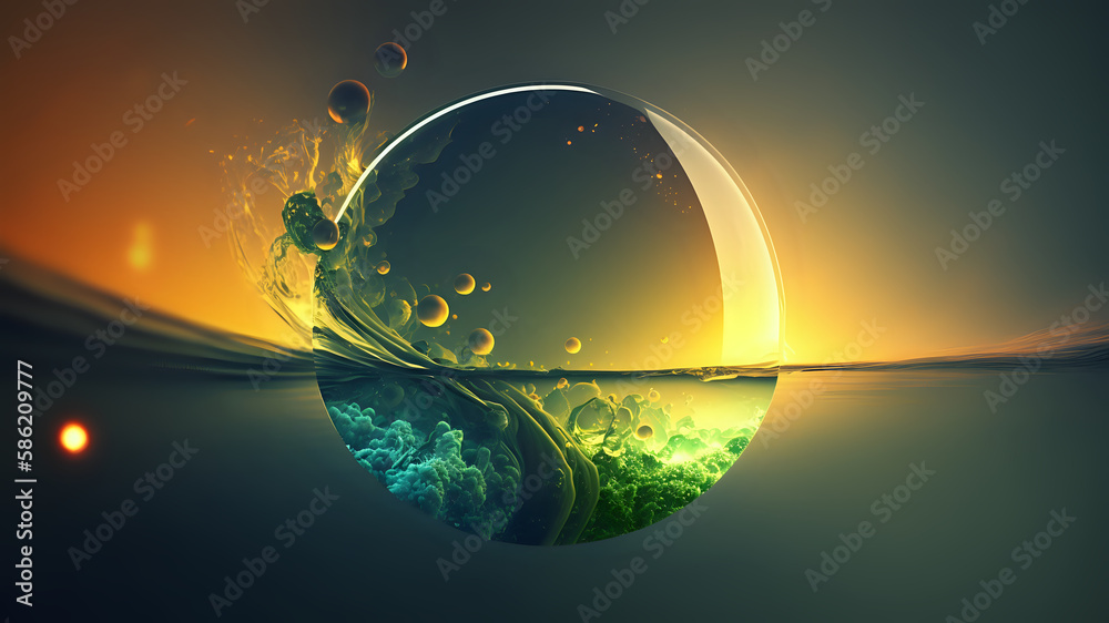 artificial bubble Background / Wallpaper, Home Screen / Lock Screen ...