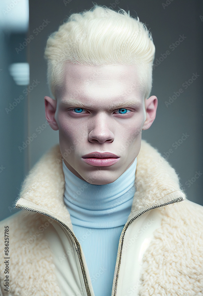 Albinism, fashion, and attitude: stylish portrait of unique model ...
