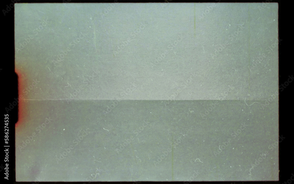 scan of blank or empty super 8mm film frame with dust and scratches ...