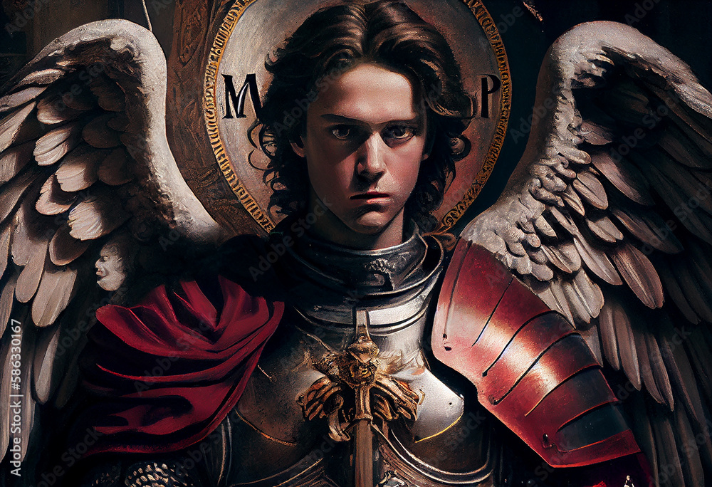 St. Michael the Archangel Illustration. Archangle Saint Michael ...
