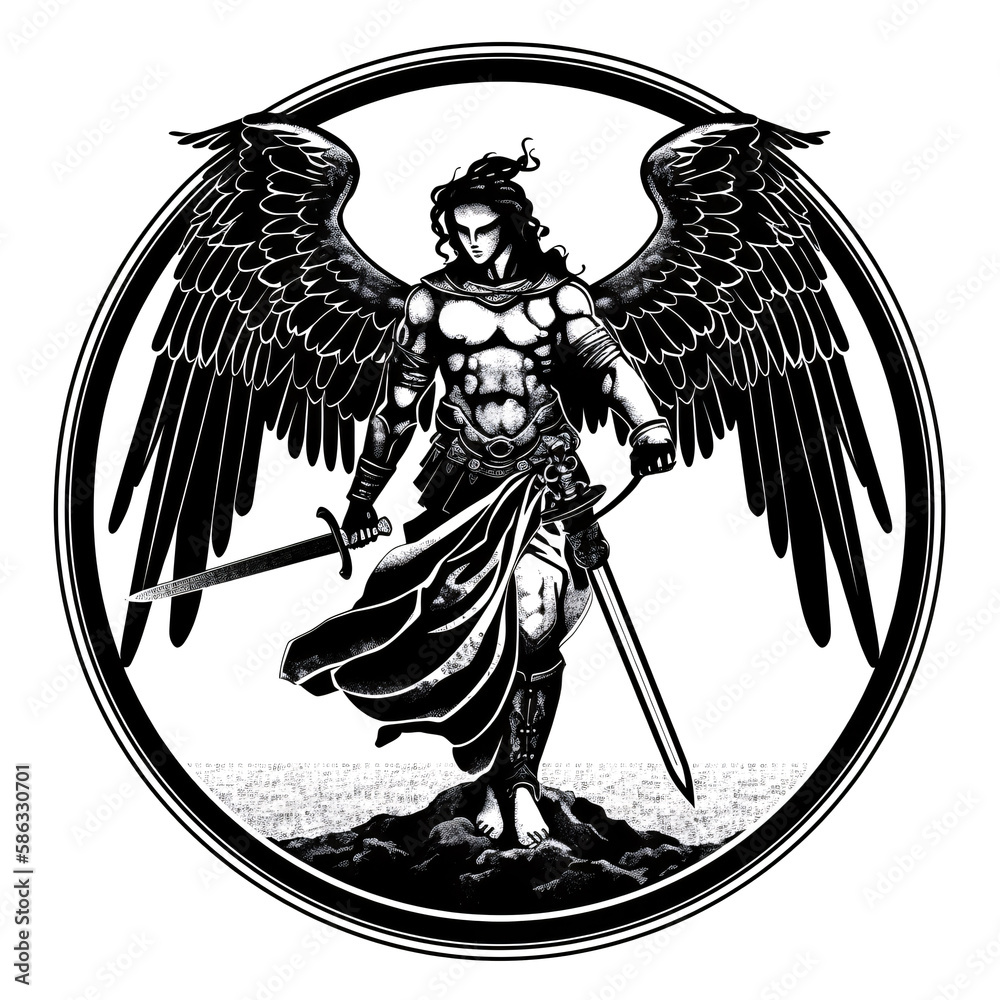 Ilustración de Stock St. Michael the Archangel Illustration. Archangle ...