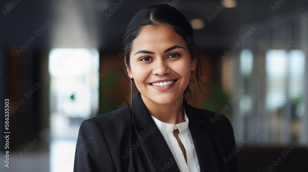 Portrait of a Well Dressed Professional Indigenous First Nations ...