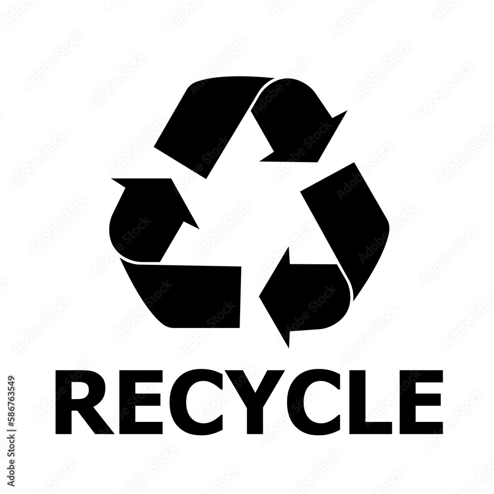 Plastic Recycling Symbols with lettering / Simbolos de Reciclaje de ...