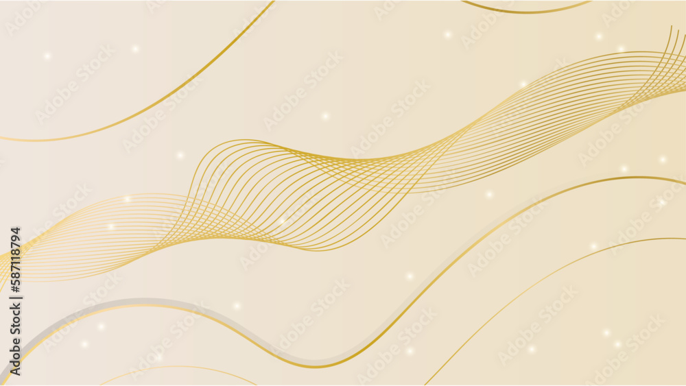 Vector elegant abstract gold background with shiny elements Stock Vector | Adobe Stock