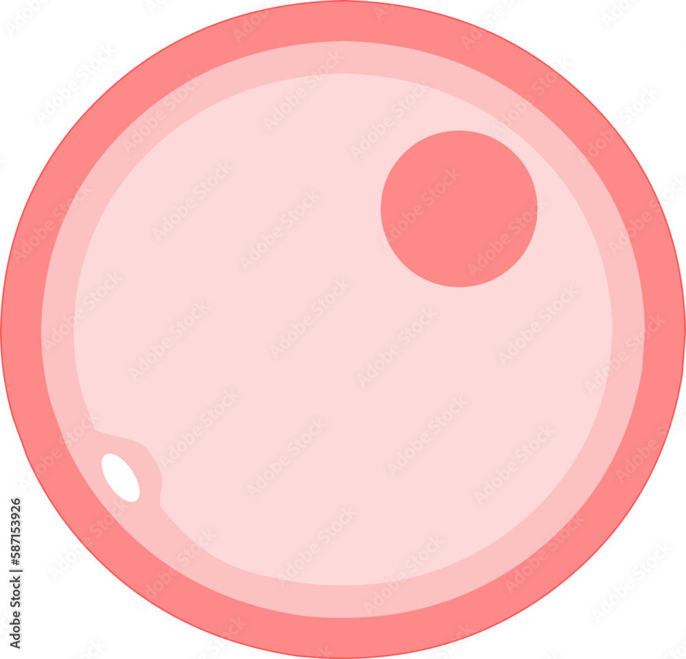 Human Female Egg Cell Ovum Vector Cartoon Illustration Stock Vector ...