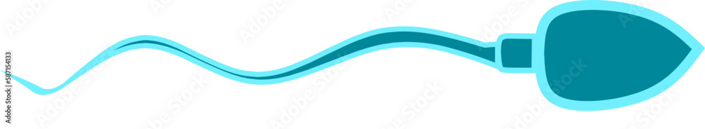 Man Sperm Fertilization Reproduction Embryo Illustration Cartoon Vector ...