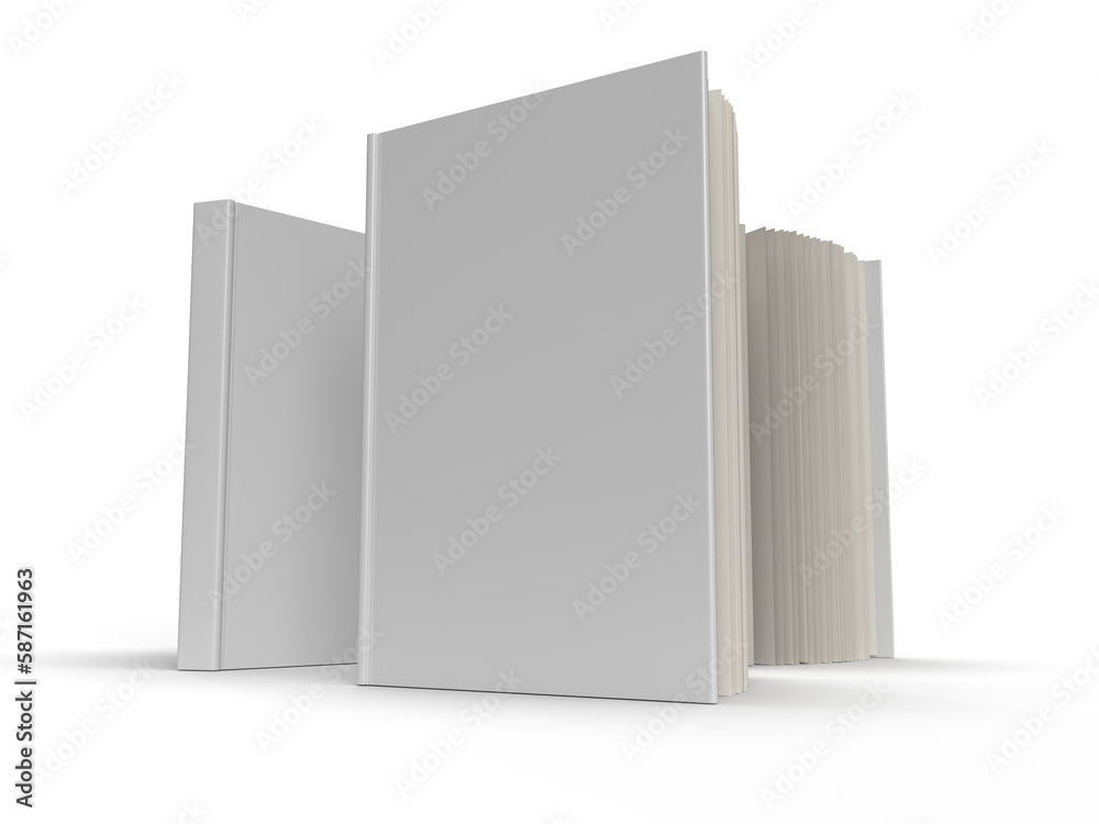 Libros acomodados para hacer una visualización Stock Illustration ...