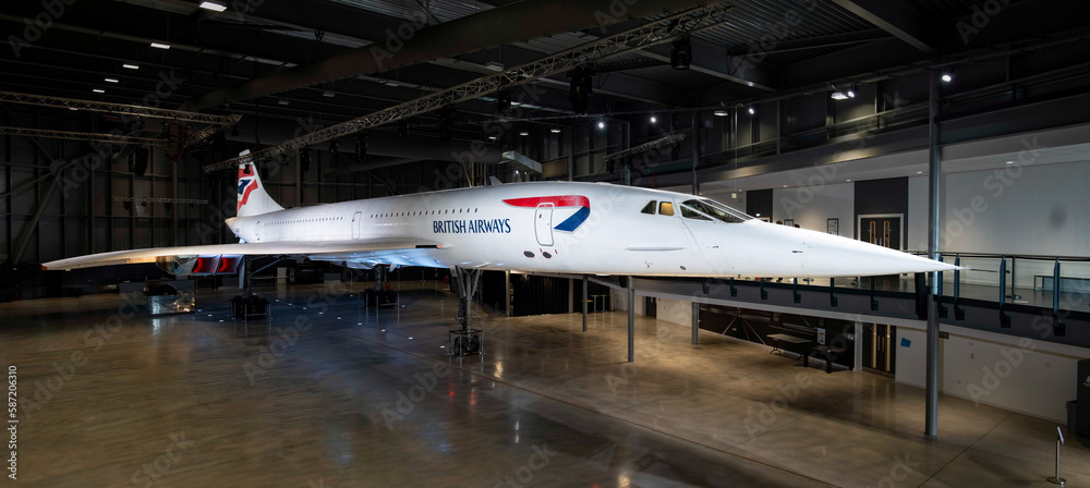 British Airways Concorde Supersonic Plane SST G-BOAF Stock Photo ...