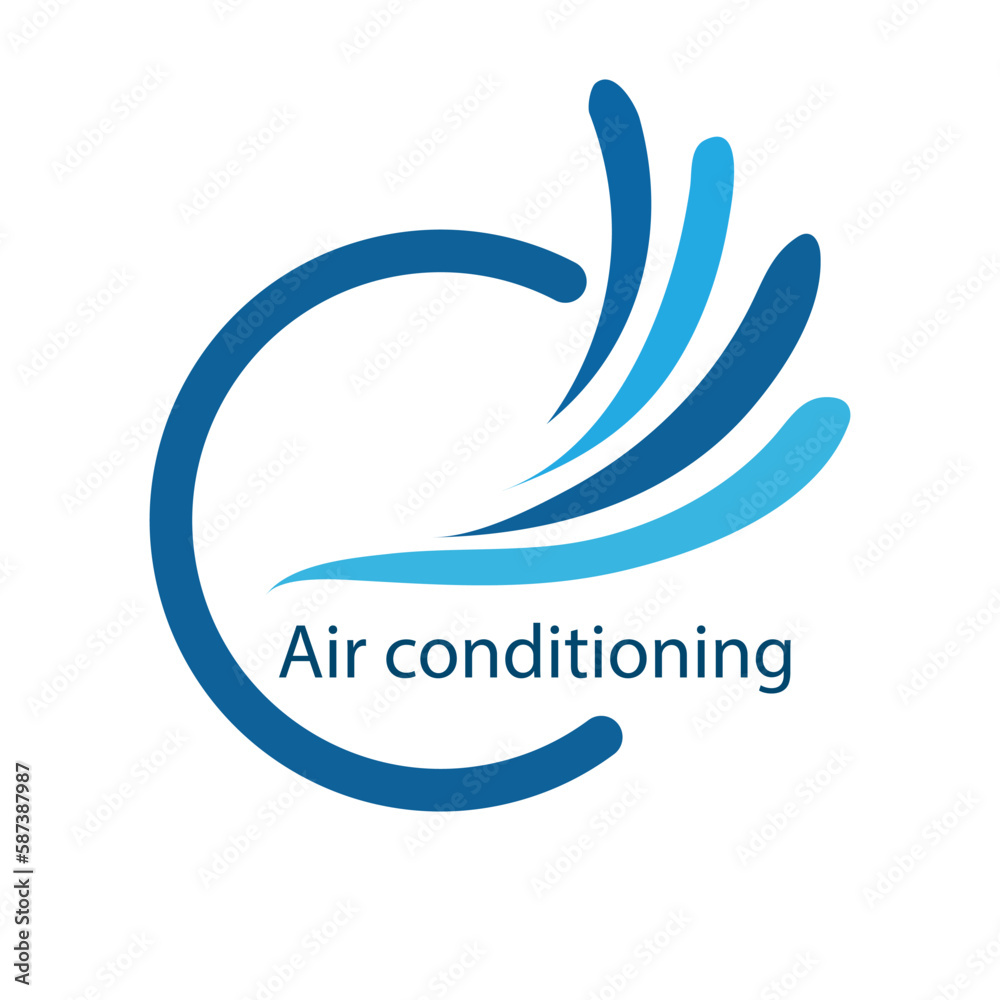 Air conditioning logo design concept, air conditioning logo vector ...