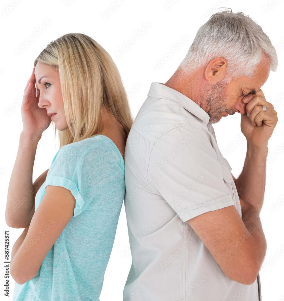 Unhappy couple not speaking to each other Stock Photo | Adobe Stock