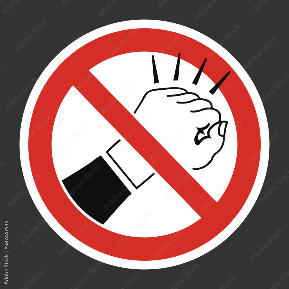 Do Not Knock Vector Symbol Sign Design. Stock Vector | Adobe Stock