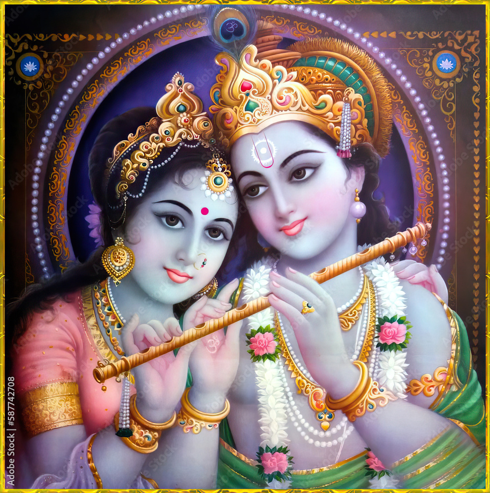 shri gopal krishna hinduism culture mythology illustration Stock ...