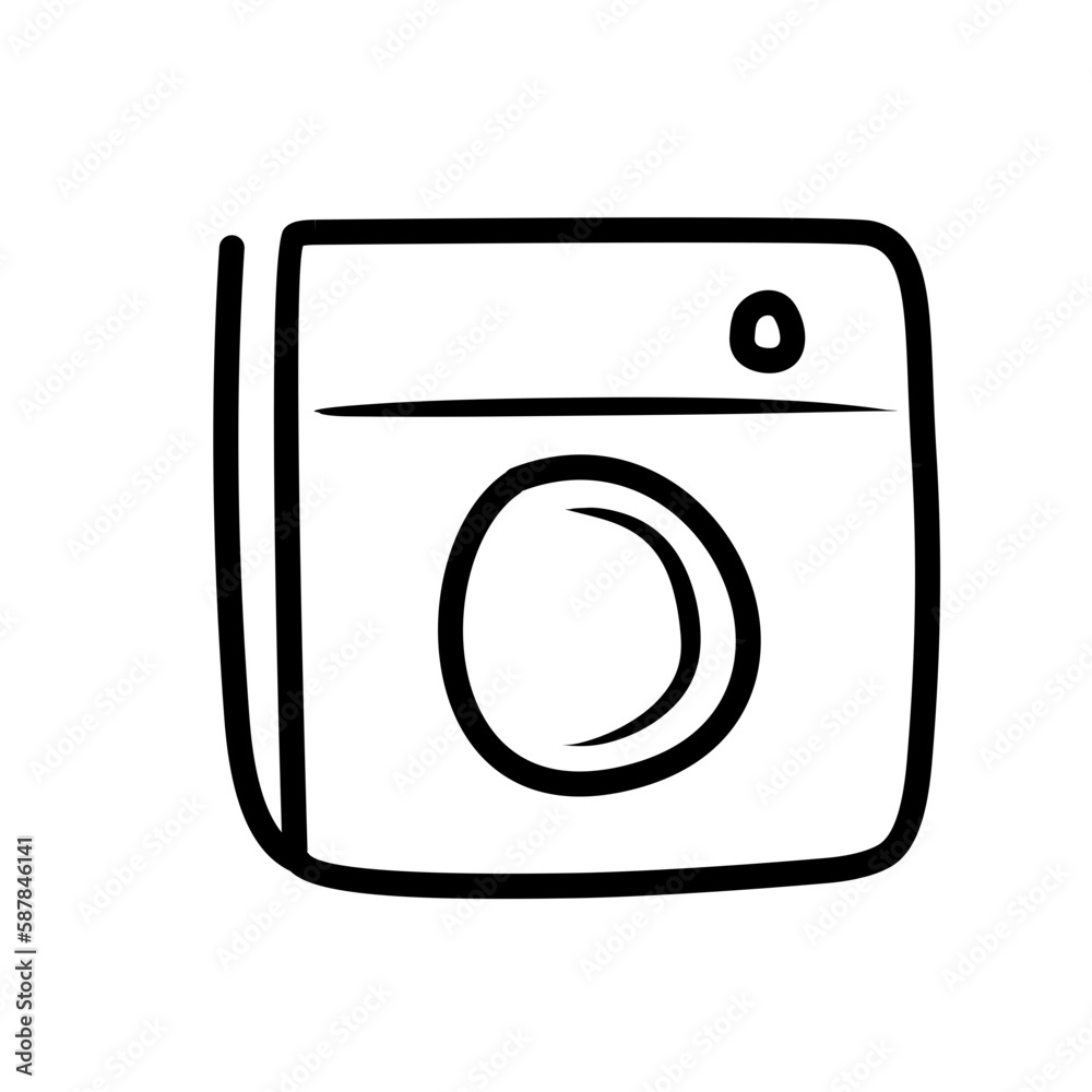 Instagram logo doodle Stock Vector | Adobe Stock