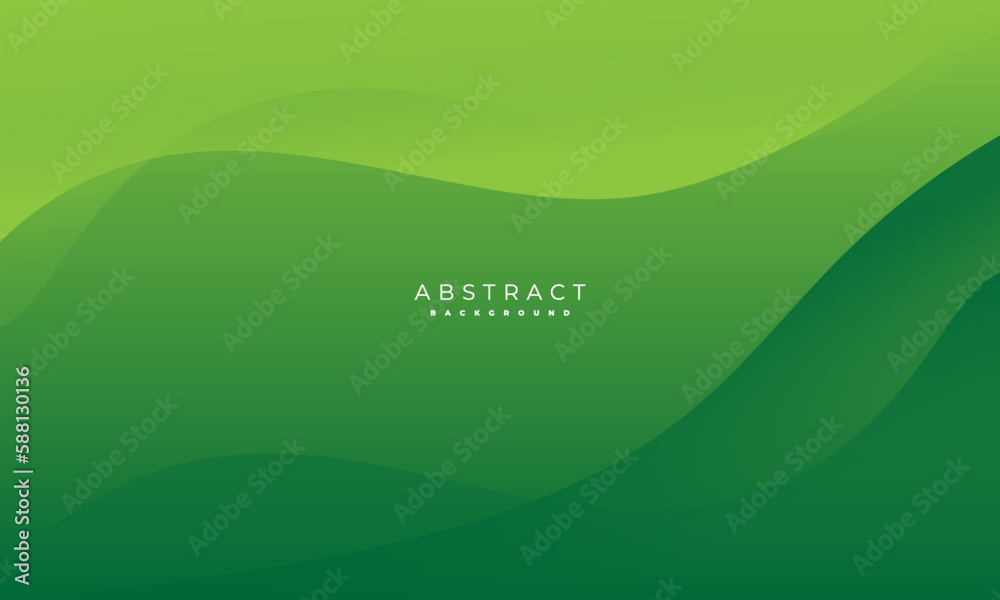 simple green background . modern wavy background style Stock Vector ...