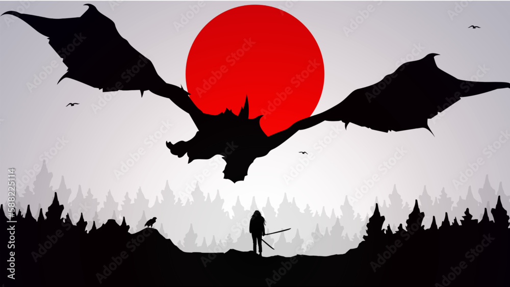 female samurai holding sword to attack. samurai girl anime wallpaper ...