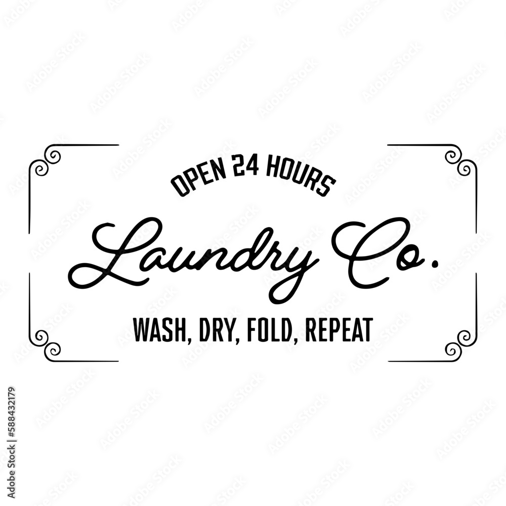 Laundry Co SVG, Laundry Sign SVG, Farmhouse Laundry Room Sign, Rustic ...