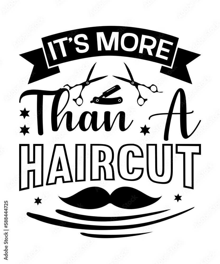 Barber Haircut Quotes Svg Bundle, Barber SVG, Craft Files, PNG Design ...