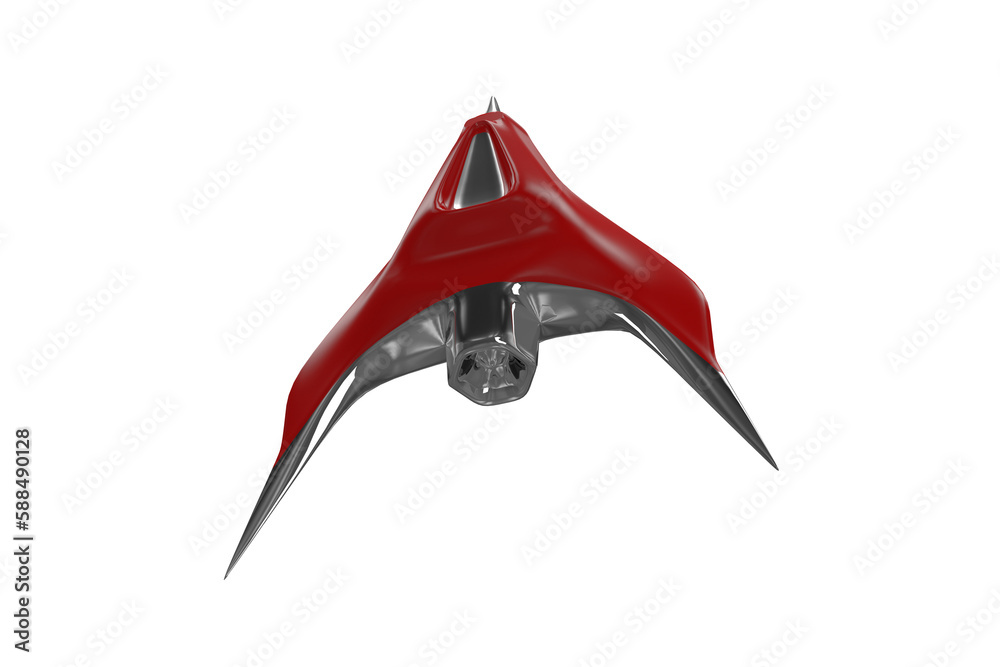 Red spaceship Stock Illustration | Adobe Stock