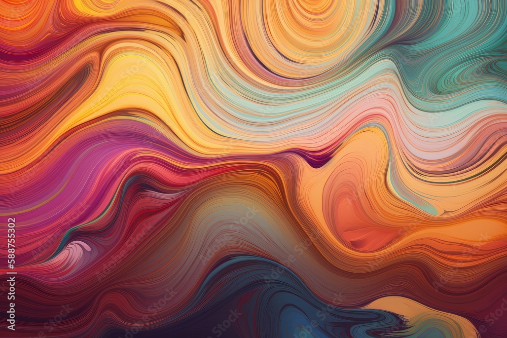 Psychic waves abstract background with spiritual and calming accent ...